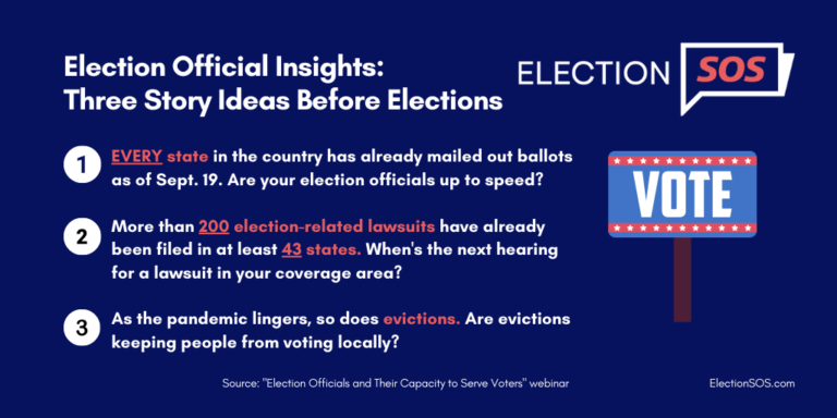 Six Story Ideas from an Election Official - Election SOS