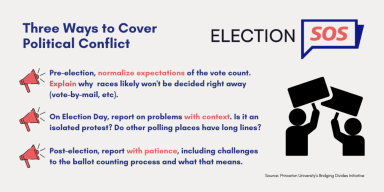 Three Ways to Cover Political Conflict - Election SOS
